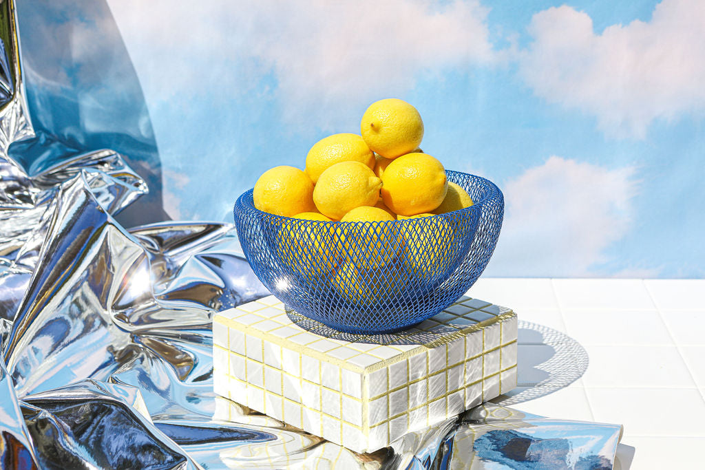 Blue Mesh Wire Bowl – LIBBY & MY