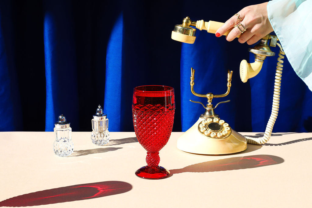 Ruby Red Addison Goblet Set – LIBBY & MY